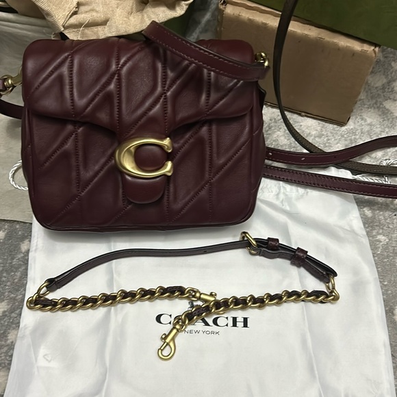 Coach | Bags | Coach Times Square Tabby Small Sz Merlot New | Poshmark